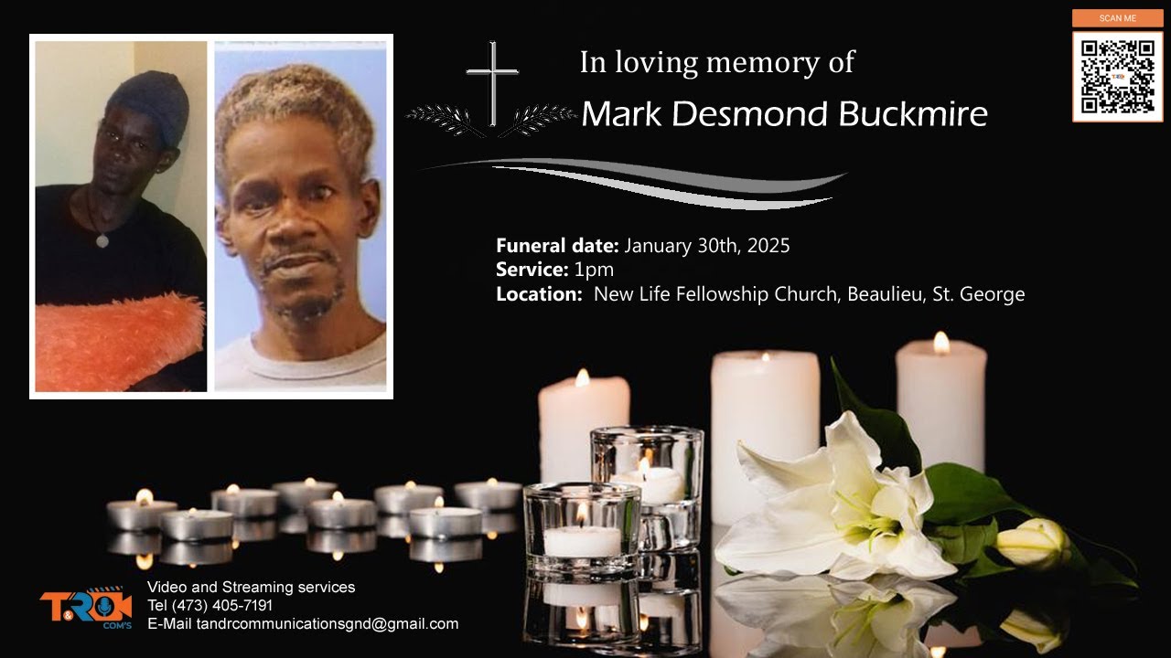 Celebrating the life of: Mark Desmond Buckmire - YouTube