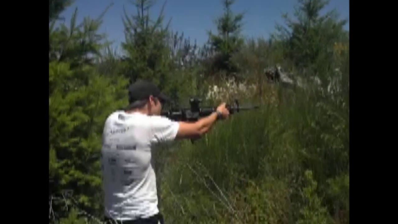 homemade bump fire stock ar15 - YouTube