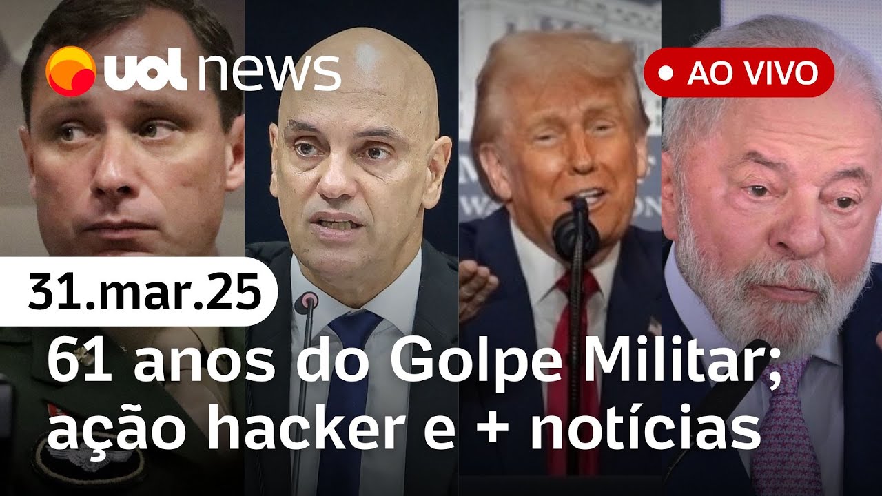 Governo Lula nega ação hacker; aniversário de golpe de 1964; filho de ...