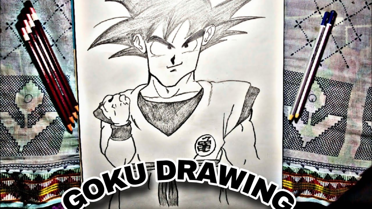 How To Draw Goku Drawing Step By Step | Easy Drawing For Goku | Goku ...
