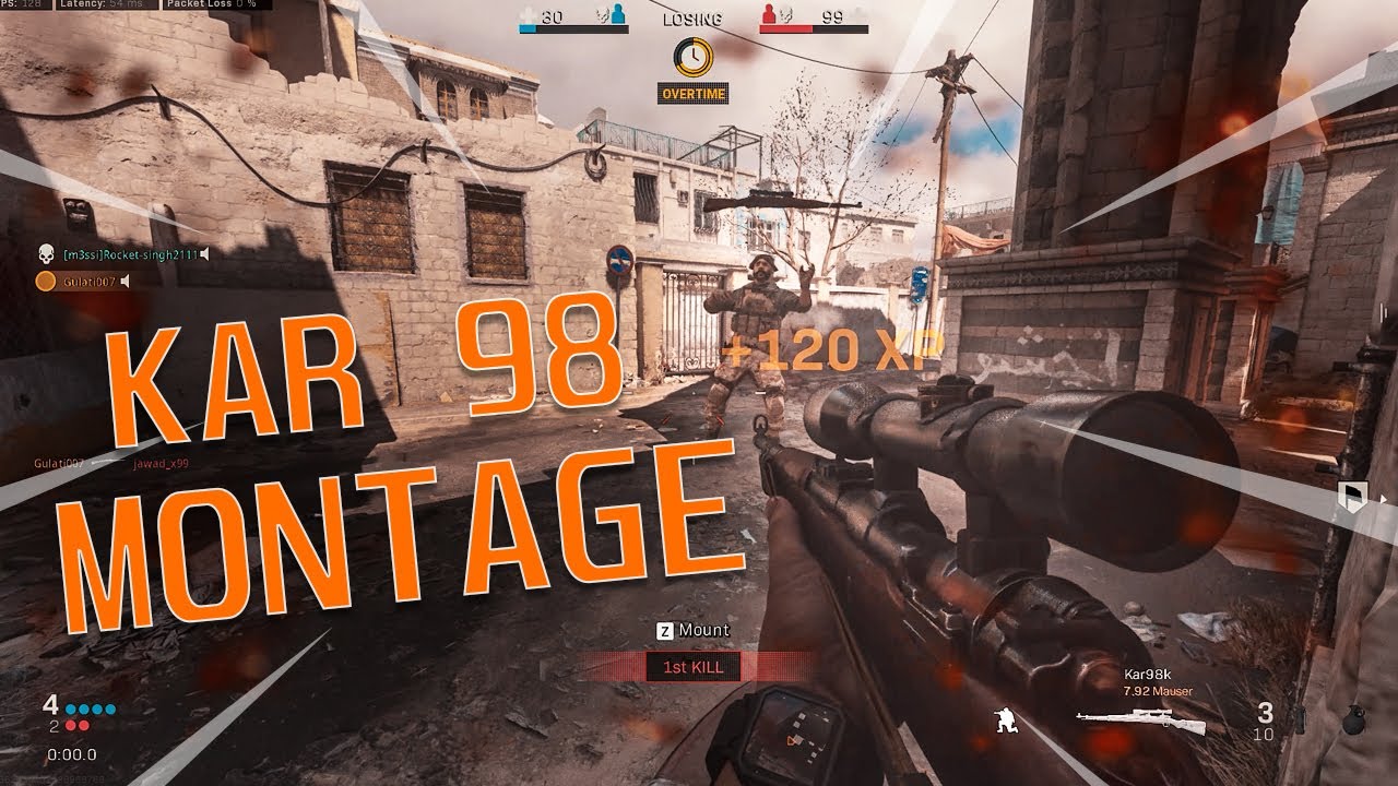 KAR 98 only MONTAGE 🔥 || Call of Duty Modern Warfare Multiplayer - YouTube