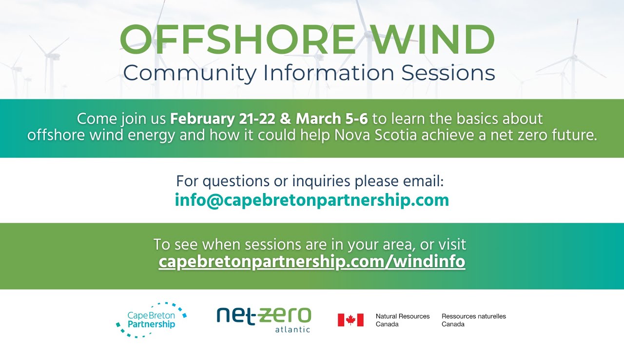 Offshore Wind Information Session, Cape Breton Island - March 2024 - YouTube