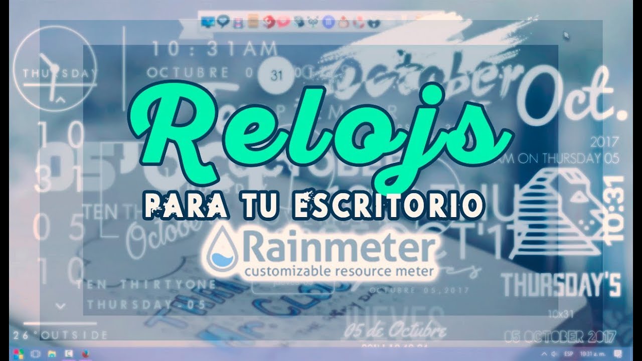 Como Hacer Skin De Reloj Para Rainmeter Youtube Para Los Amantes De