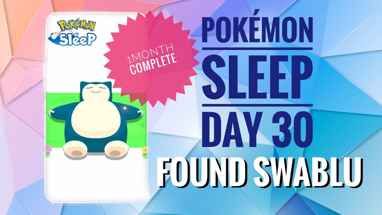 Pokémon Sleep : Day 30 | Found Swablu - YouTube