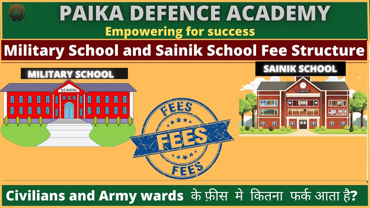RMS fee structure 2022-23||Sainik School fees 22-23||Civilians के लिए ...
