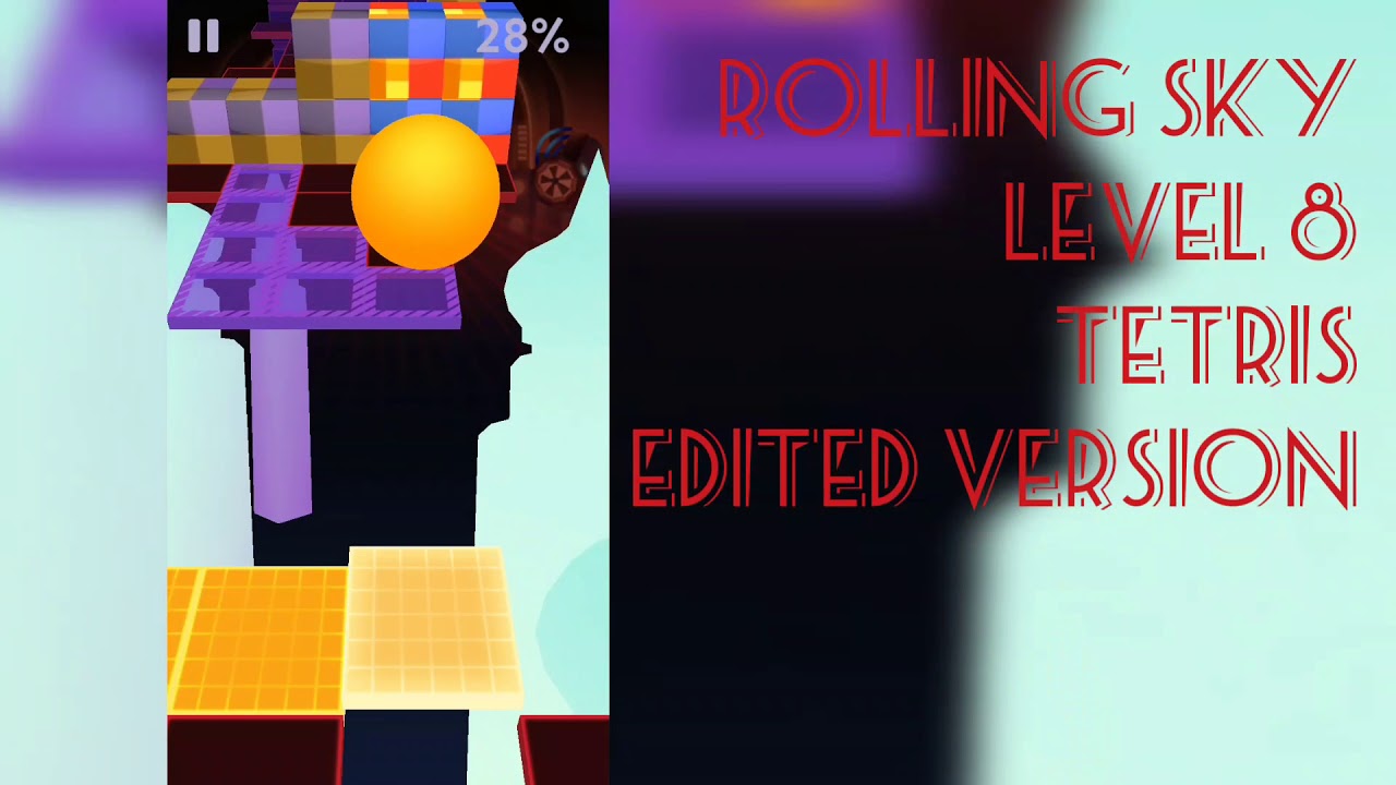 Rolling Sky Level 8 Edited Version - YouTube