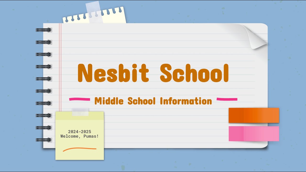Nesbit - 2024-25 Incoming Middle School Information Session - YouTube