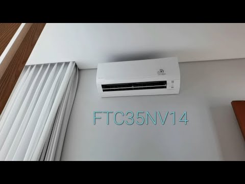 Daikin "super mini split" air conditioner FTC35NV14 - YouTube