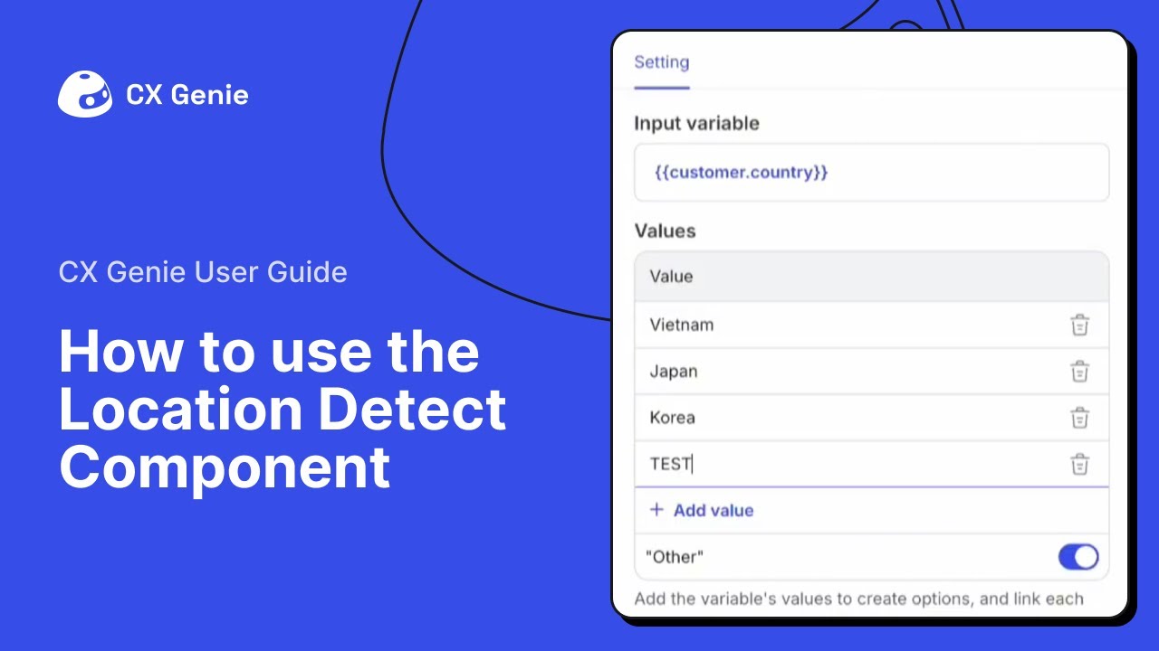 How to use the Location Detect Component | CX Genie Features - YouTube