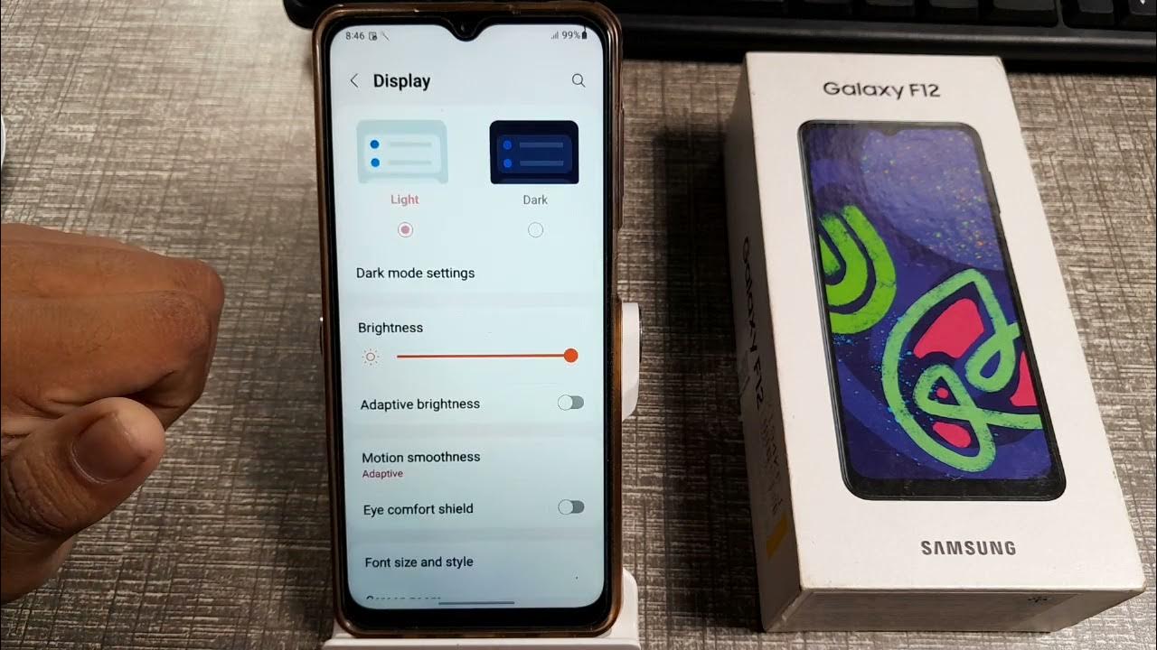 how to on large Mouse Touchpad pointer in Samsung Galaxy f12 - YouTube