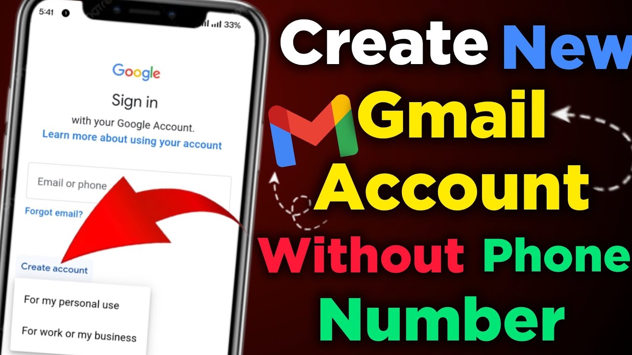 How to create another Gmail account without phone number|gmail account kaise banein||khansa tech ...
