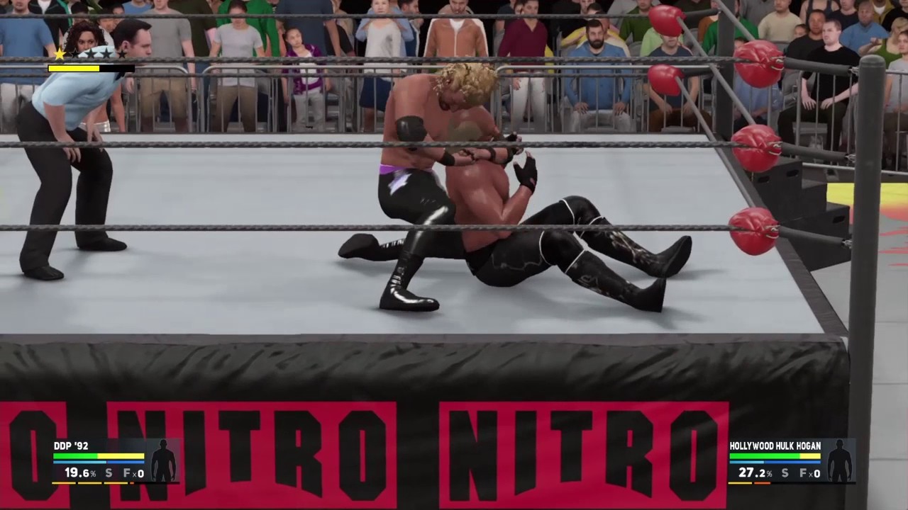 WCW2K17 April Week 3 WCW Nitro Match 7 WCW Championship DDP vs Hogan (c ...