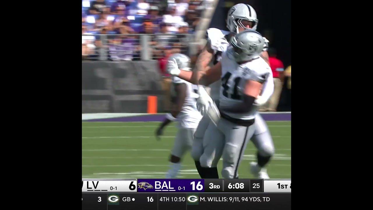 Robert Spillane intercepts the Lamar Jackson pass vs. Baltimore Ravens - YouTube