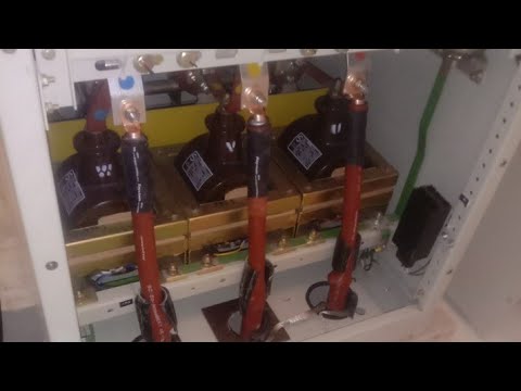 11 kv installation ht kit on 240mm single core cable - YouTube