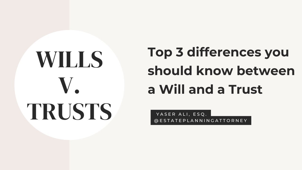 Will v. Trust - Top 3 Differences - YouTube