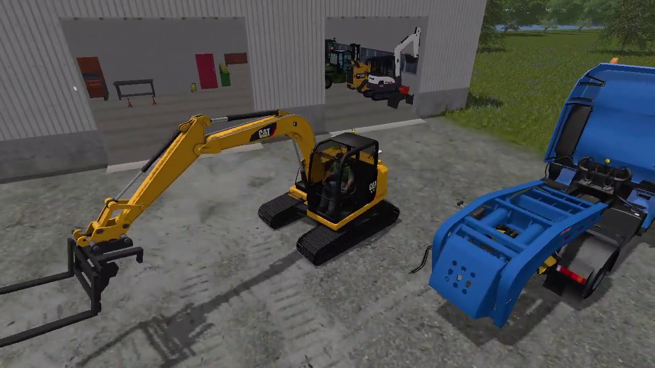 NEW LOWBOY AND CAT 307 EXCAVATOR!*Fs17 Roleplay* - YouTube