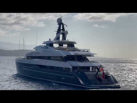 MICHAEL JORDAN luxury Superyacht M'BRACE leaving Monaco 2023 @archiesvlogmc