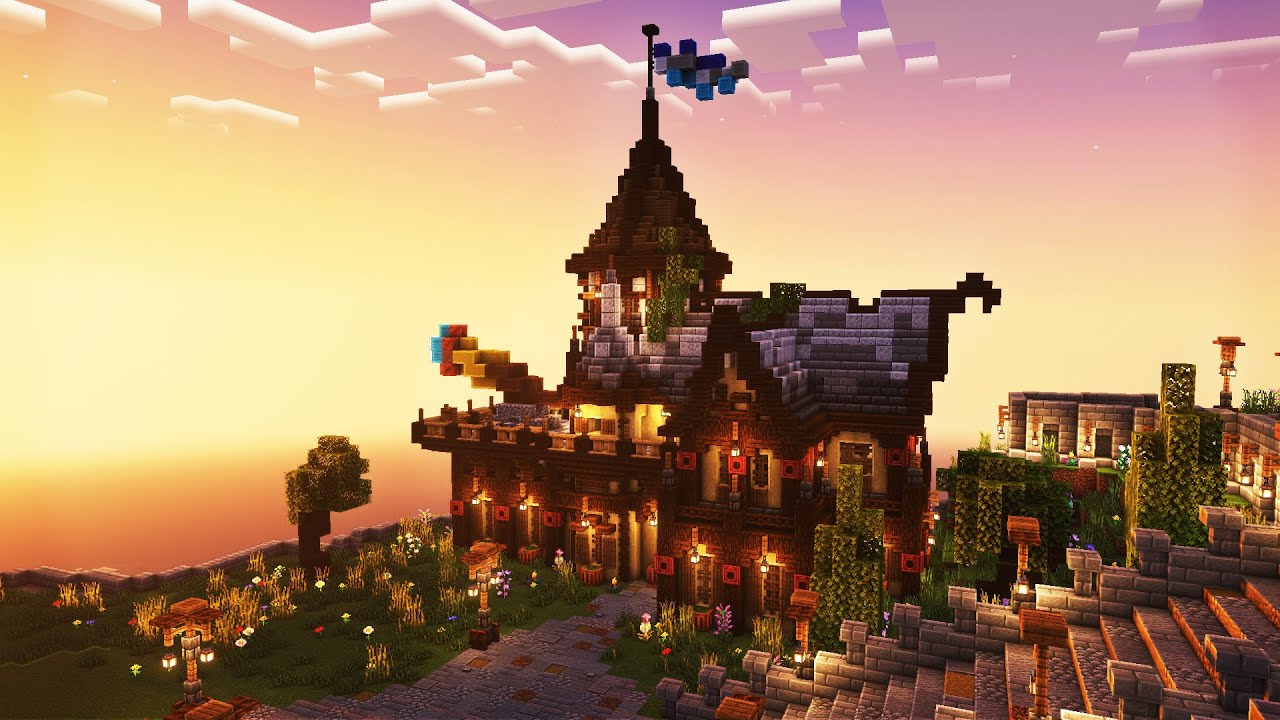 Building a Medieval Observatory in Minecraft - YouTube