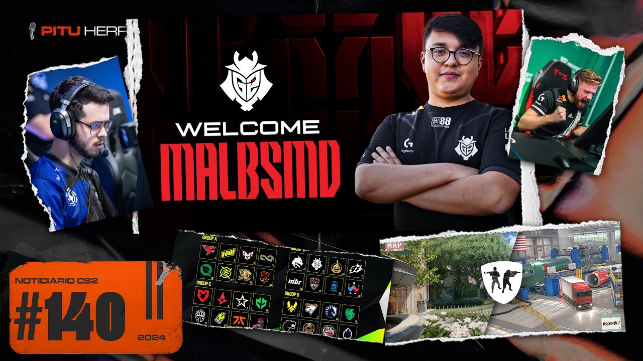 G2 ficha a malbsMd, grupos de EPL con 9z y KOI, nuevos mapas en CS2 ...