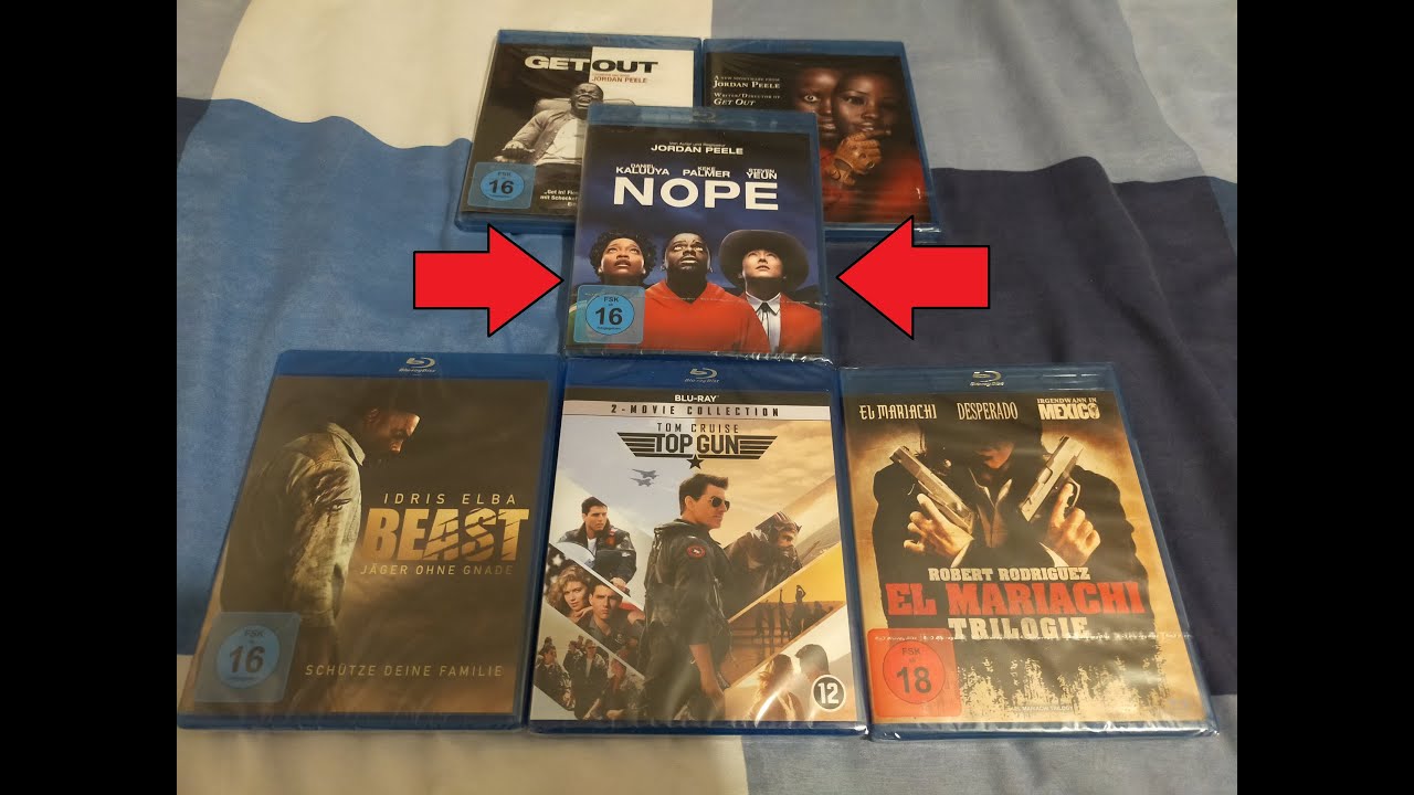 New Blu-Ray's In My Collection (NOPE, Beast & Top Gun Maverick) - YouTube
