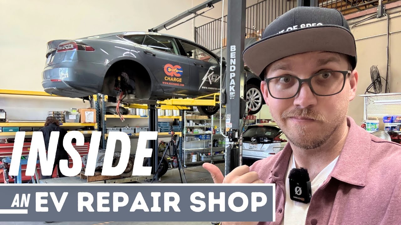 Inside An EV Repair Shop! Konduit EV Revives Old Tesla, Leafs, RAV4 ...