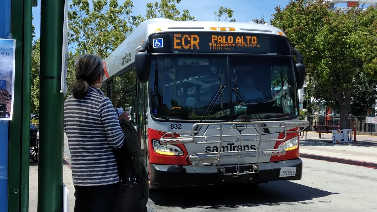 SamTrans 2019 New Flyer XD60 832 on Route ECR - YouTube