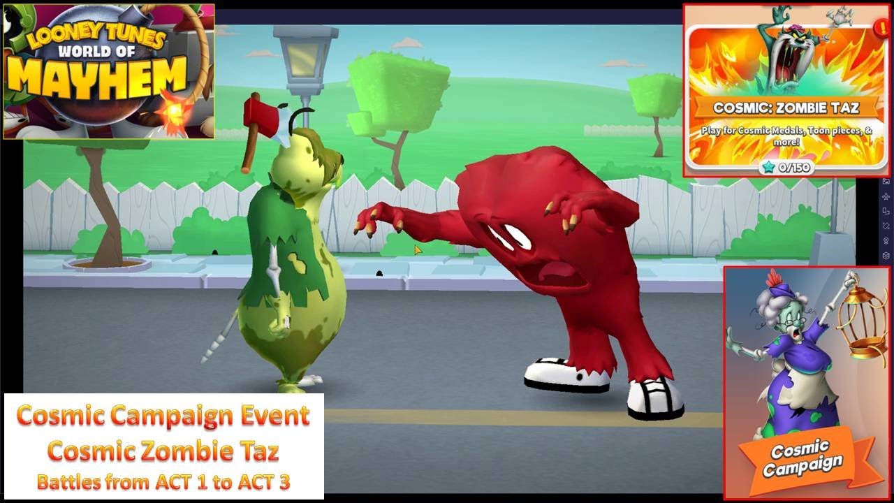 Looney Tunes World of Mayhem - Cosmic Campaign - Cosmic Zombie Taz ...
