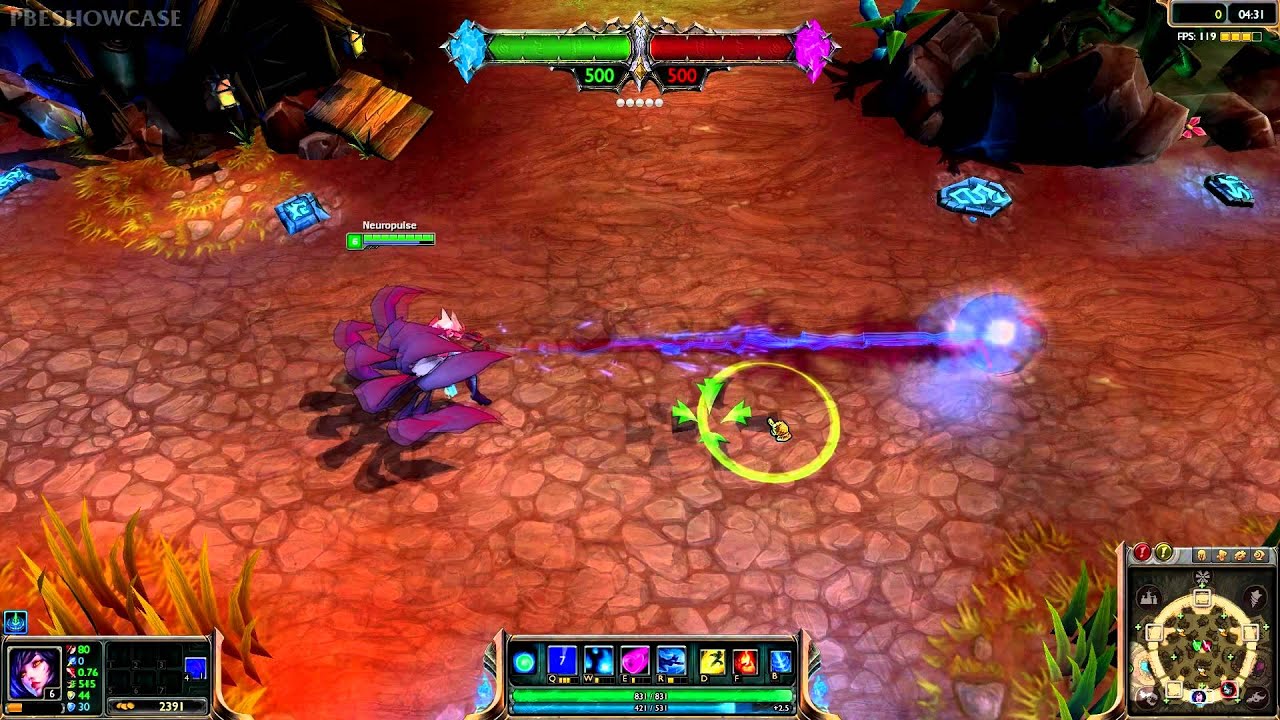 Ahri [Q] Ability Changes Preview [1/16 PBE Update] - YouTube