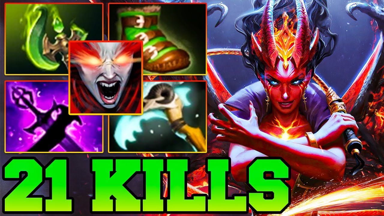 21 Kills QOP Dota 2 Mid - Best Queen Of Pain Pro Gameplay Guide Build 7 ...
