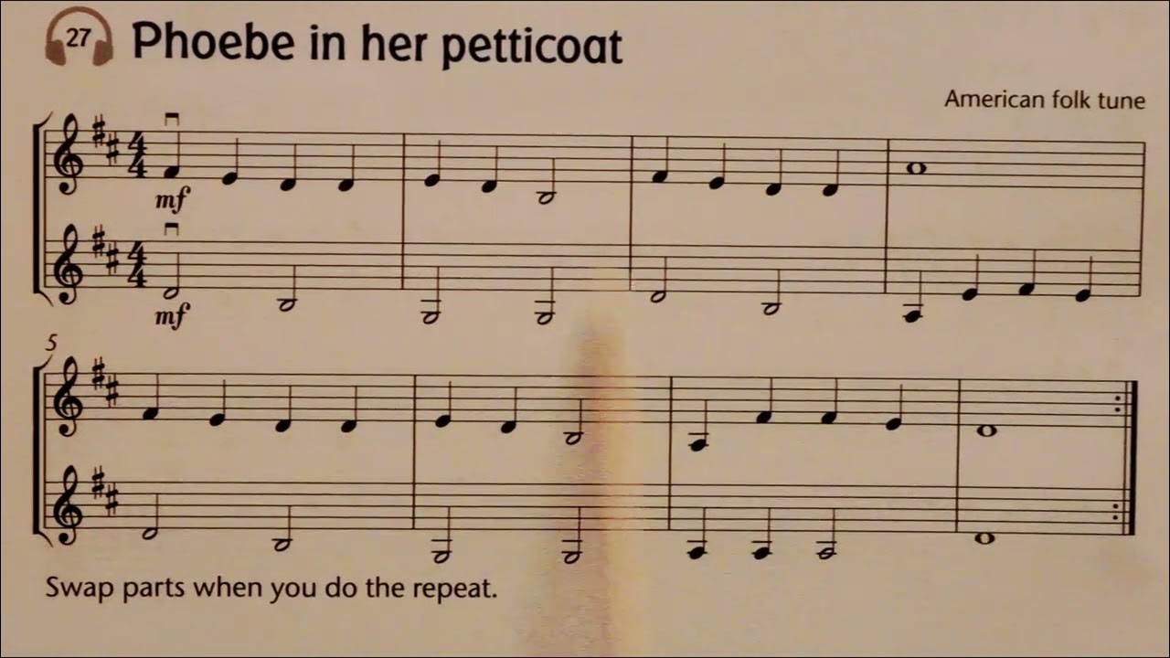 27 Phoebe In Her Petticoat piano accompaniment at rehearsal speed - YouTube