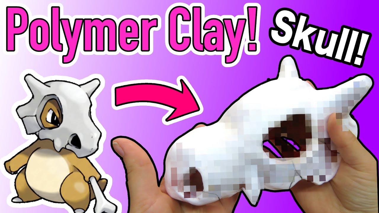 Sculpting a CUBONE SKULL With POLYMER CLAY! - YouTube