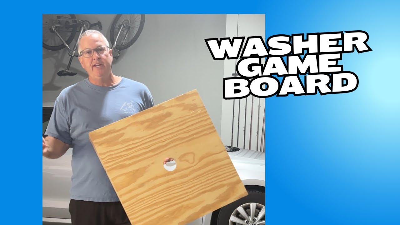 How to Build a Backyard Washer Game Board - YouTube