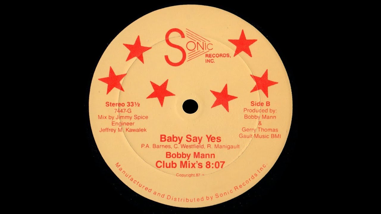 Bobby Mann - Baby Say Yes - Club Mix's '87 (?) - YouTube