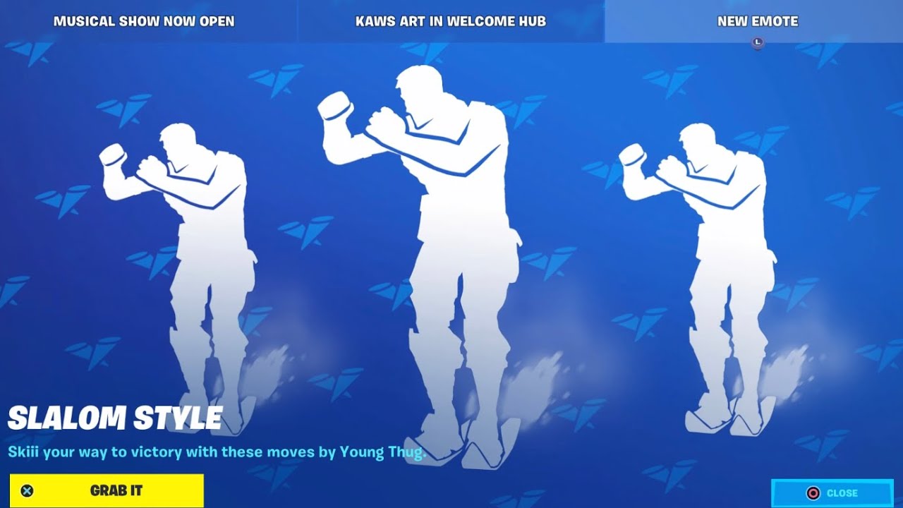 Fortnite Item Shop 22.01.22. *NEW* SLALOM STYLE EMOTE! - YouTube