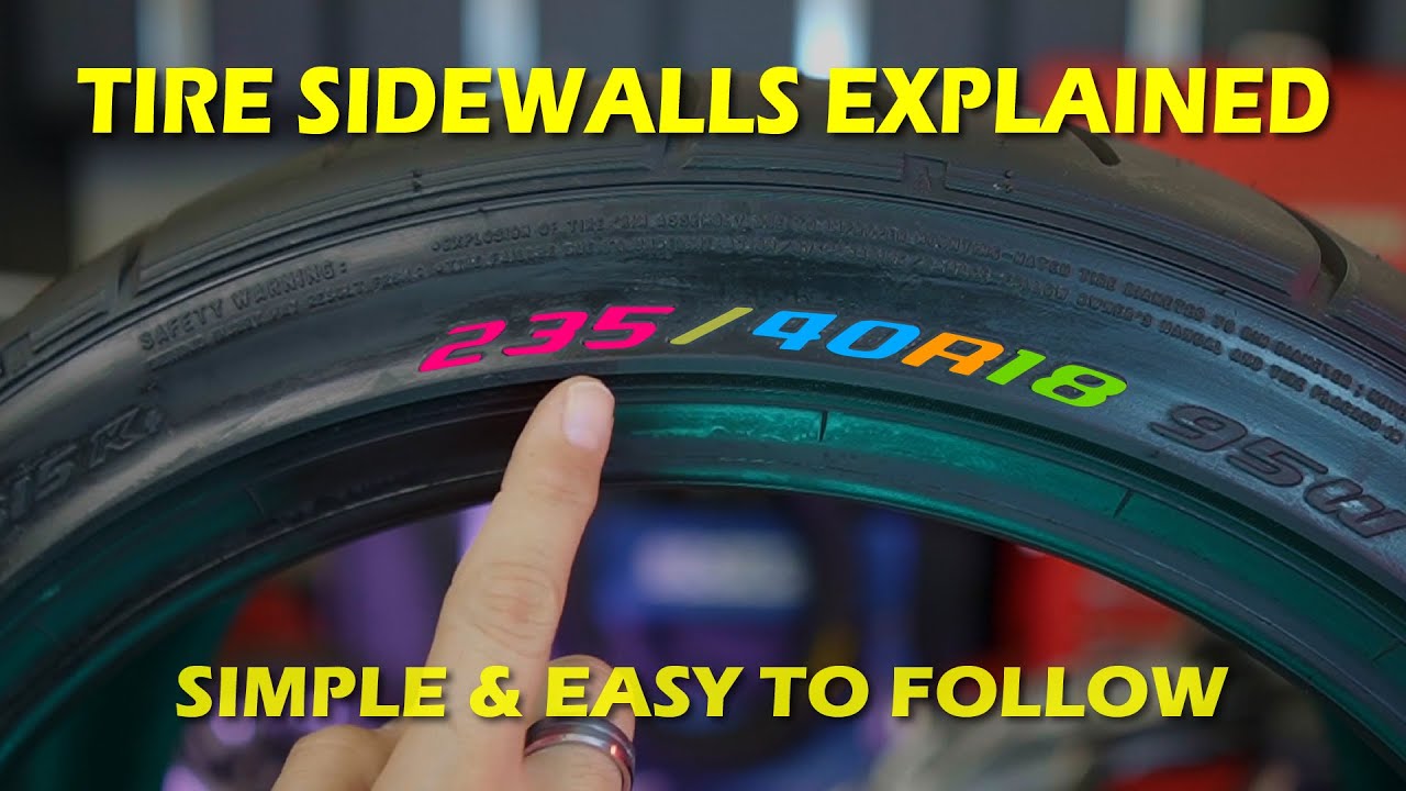 A SIMPLE GUIDE TO TIRES - Sidewall Sizes & Symbols Explained - YouTube