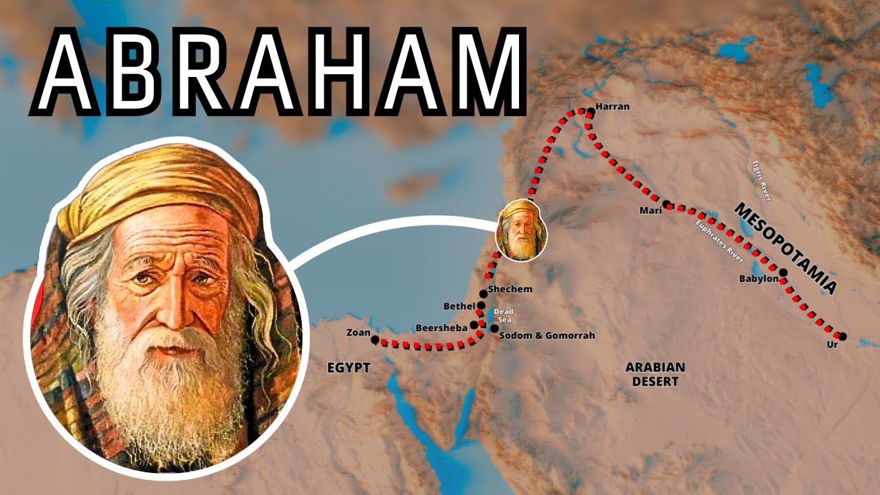 The Entire Life of Abraham on a Map - YouTube