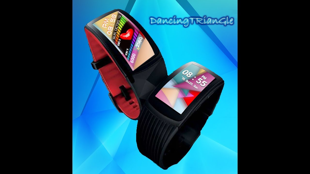 Dancing Triangle 2019 "Samsung Fit 2 pro Smartwatch face" - YouTube