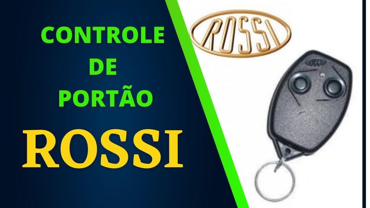 como configurar controle rossi - YouTube