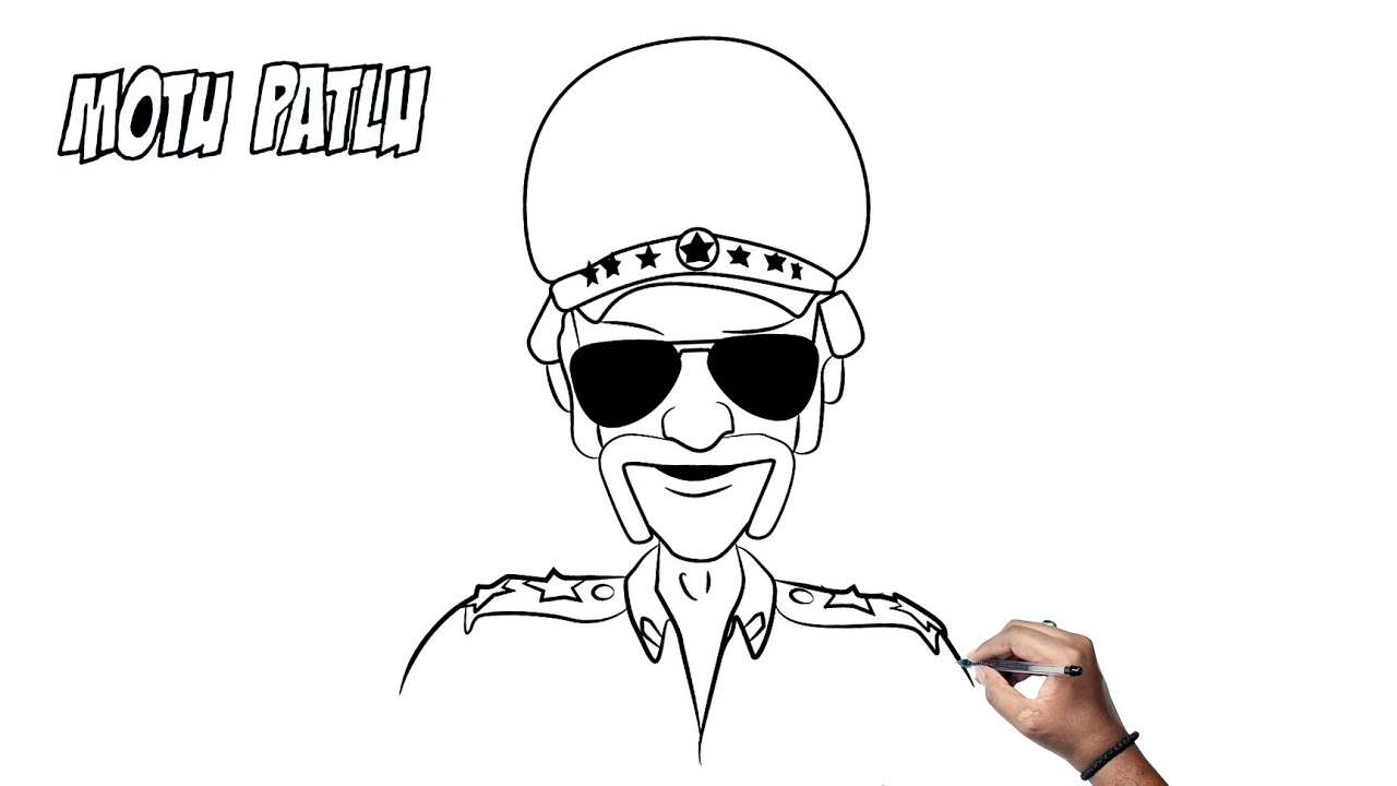How To Draw Chingam From Motu Patlu | Chingam Drawing Step By Step ...
