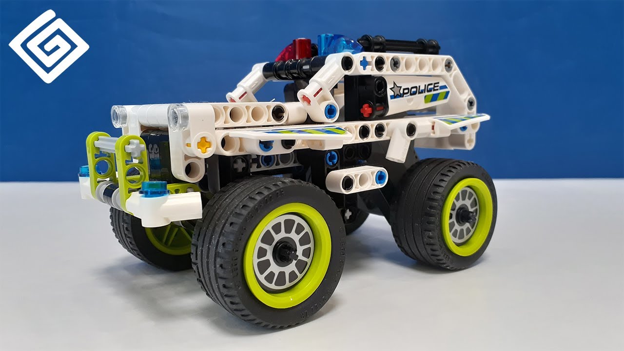 Lego Technic 42047 Police Interceptor Pure Build Real Time - YouTube