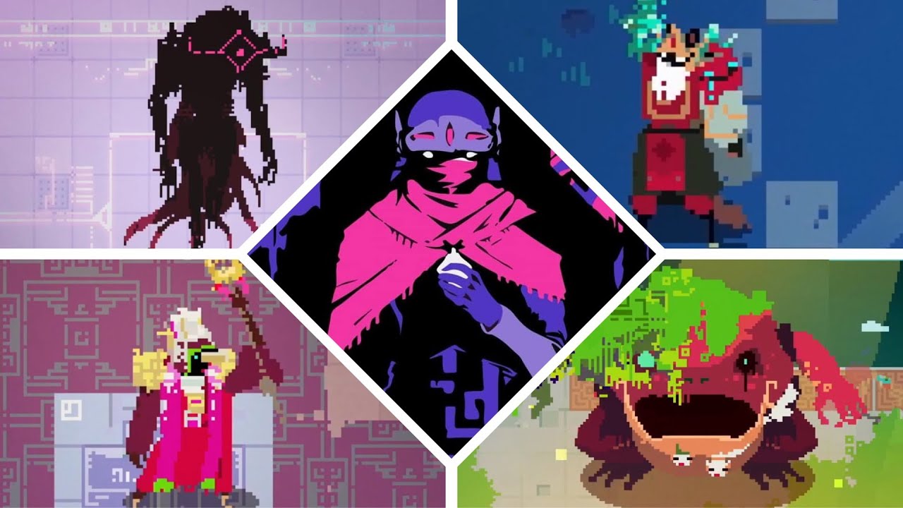 Hyper Light Drifter - All Bosses + Ending - YouTube