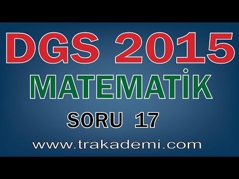 Dgs 2015 Matematik Soruları Benzer Soru 17