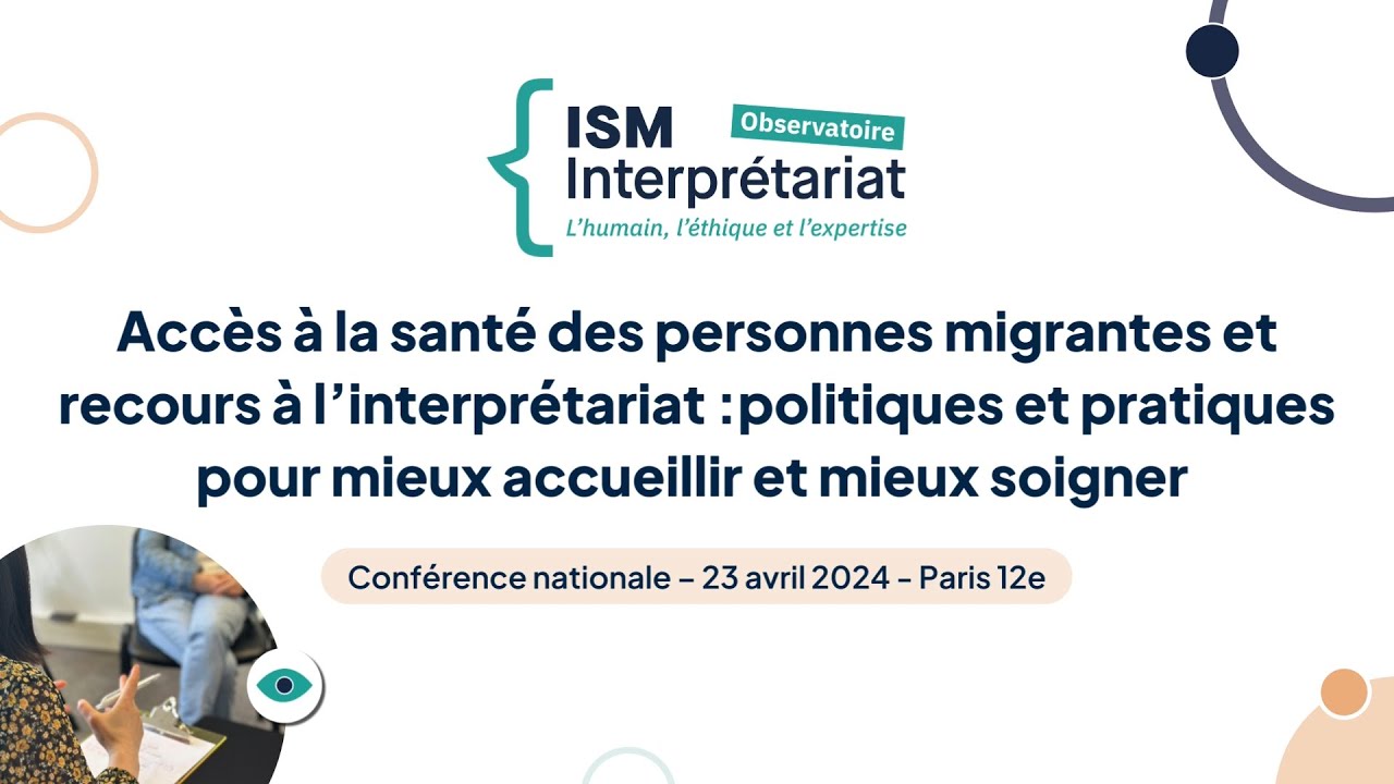 [REPLAY COMPLET] Conférence nationale du 23 avril 2024 (Paris) - ISM ...