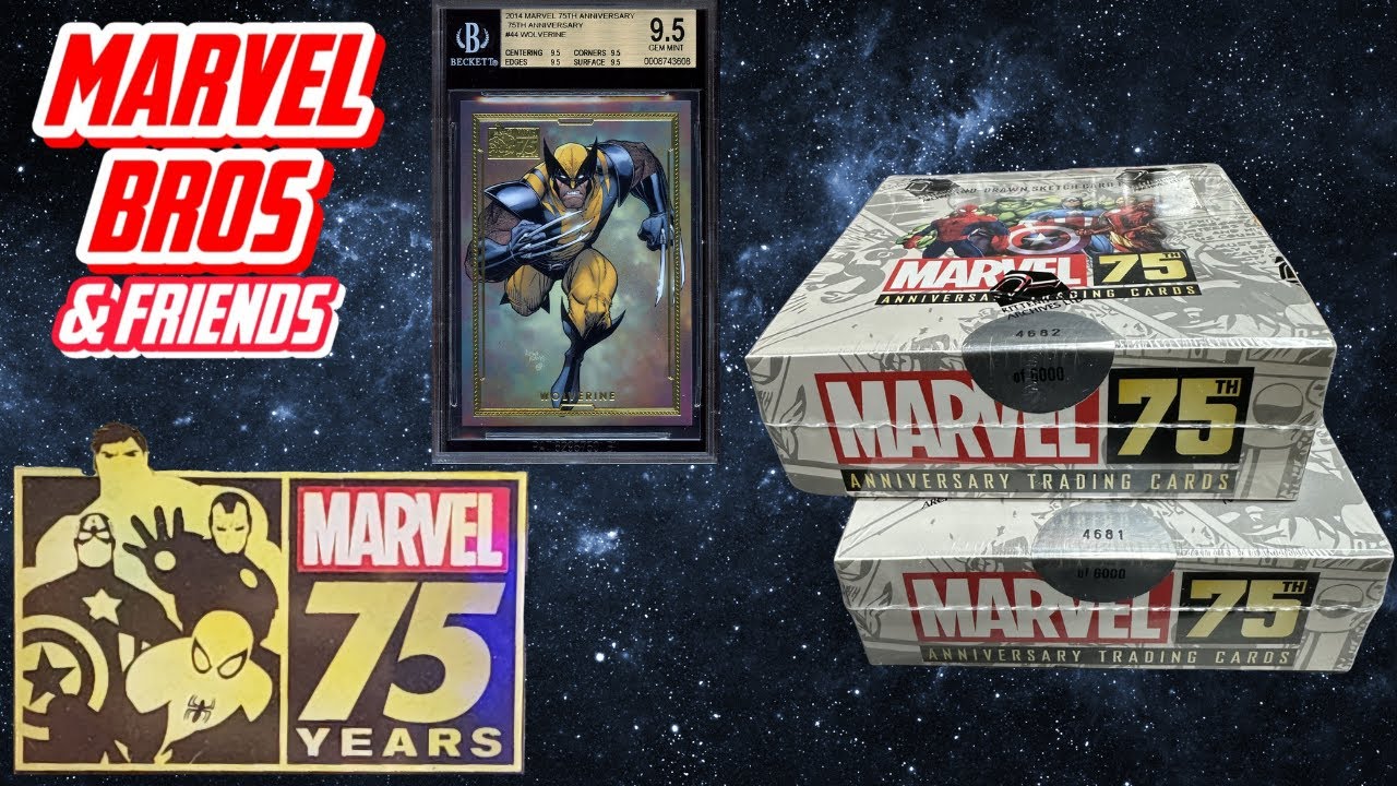 Marvel 75h Anniversary - MARVEL BROS EPISODE 95 #unboxing #marvelcards ...