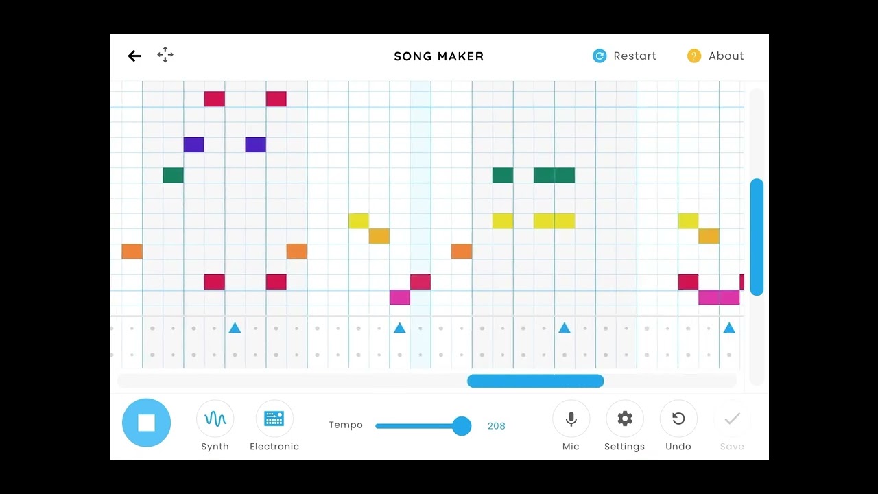 Mario ground theme on chrome song maker (this took me 7 hours) - YouTube