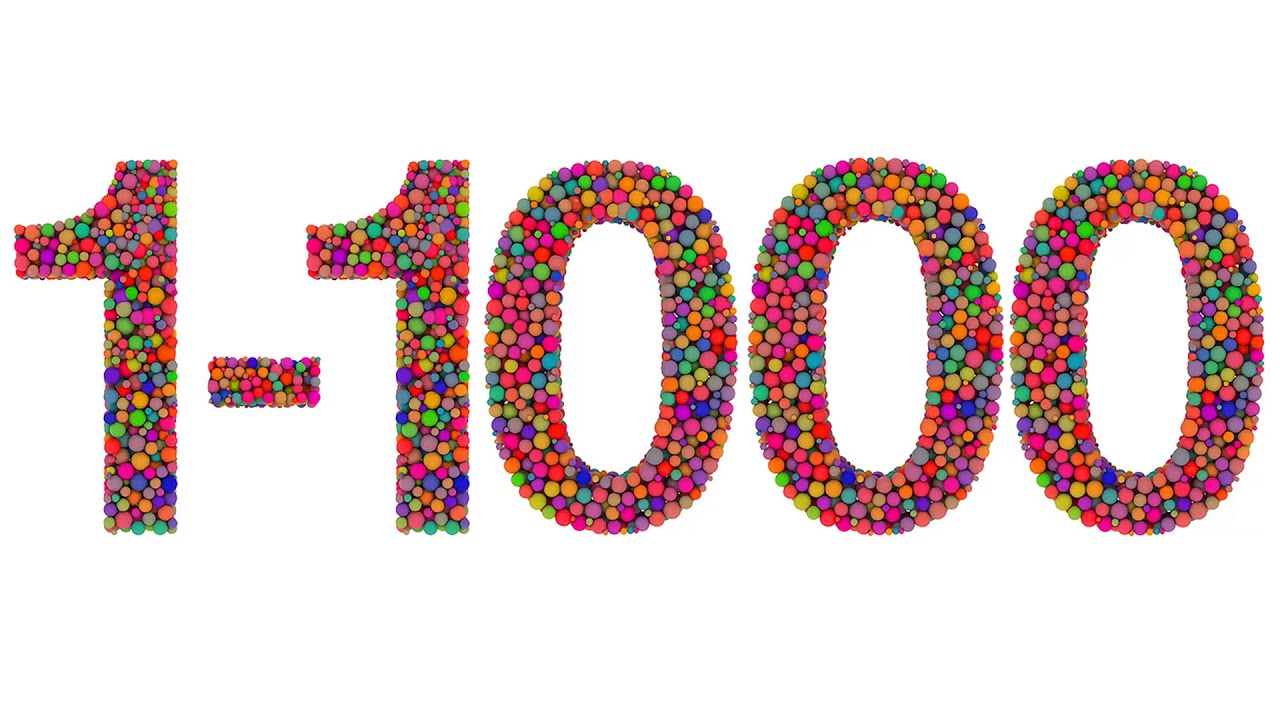 Numbers 1-1000 in English - YouTube
