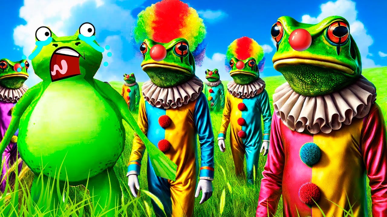 LAS RANAS PAYASO ATACAN LA CIUDAD | AMAZING FROG - YouTube