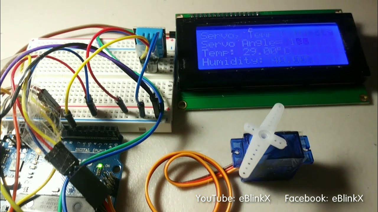 Arduino- Servo Potenciometro y Pantalla Liquid Crystal - YouTube