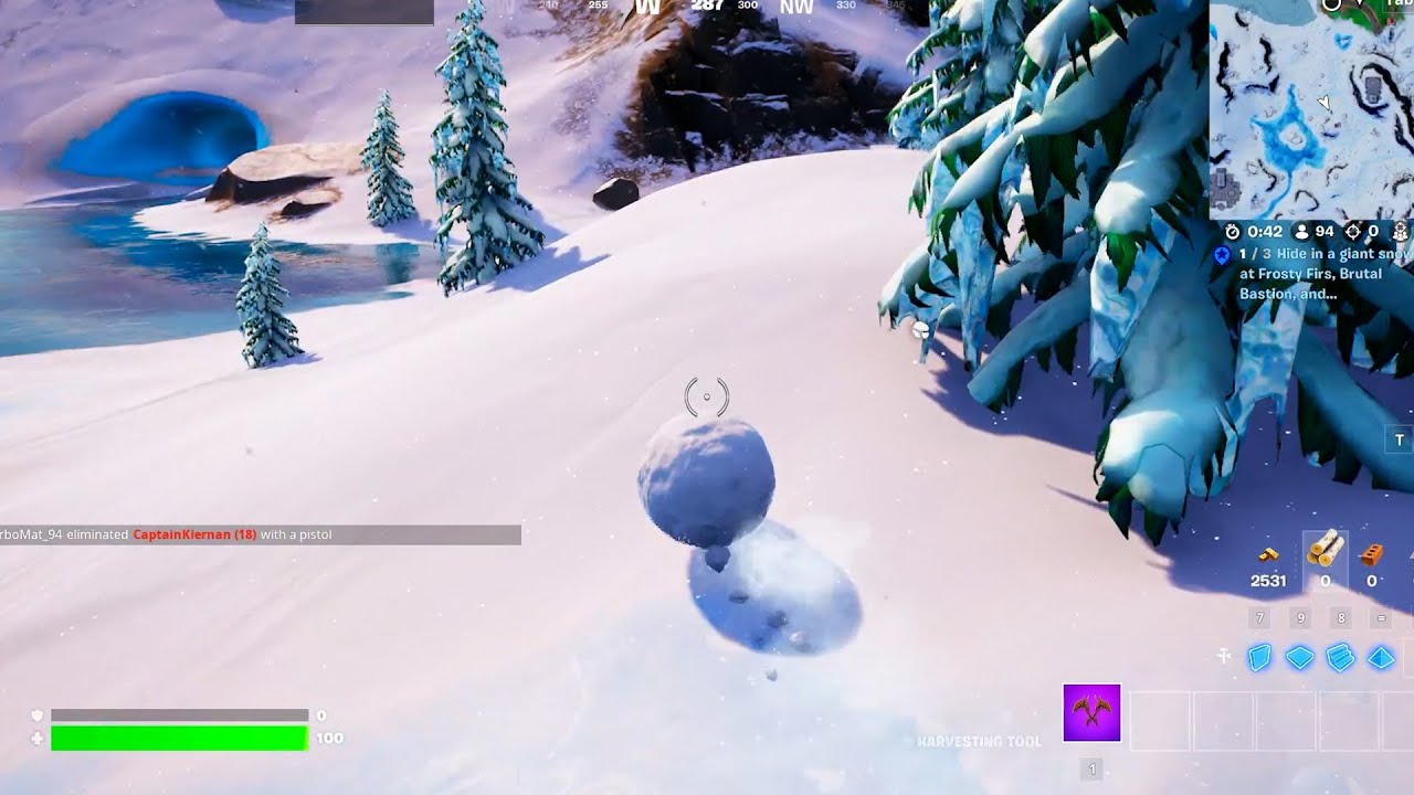 Hide In A Giant Snowball at 3 Locations - Fortnite 2022 Winterfest ...