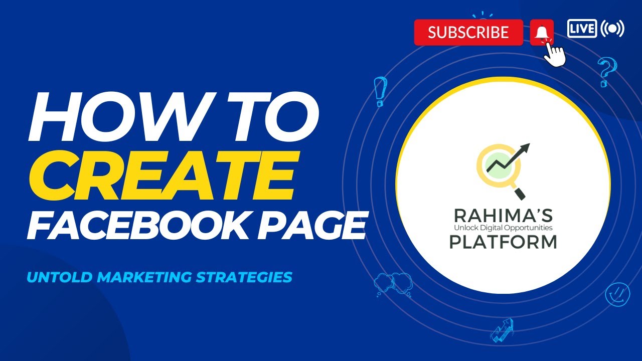 Create a Facebook Page in 2 Minutes - Quick and Easy Tutorial! | Rahima ...